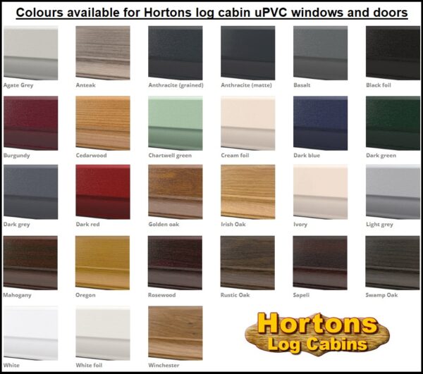 uPVC windows and doors for log cabins and garden buildings